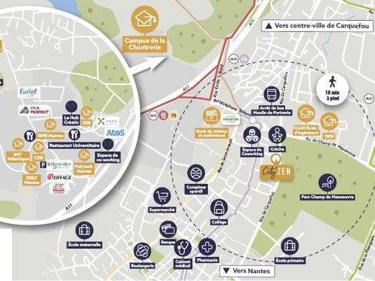 Achat studio neuf Saint-Joseph Nantes 44000 dès 168 200€ : 2 annonces